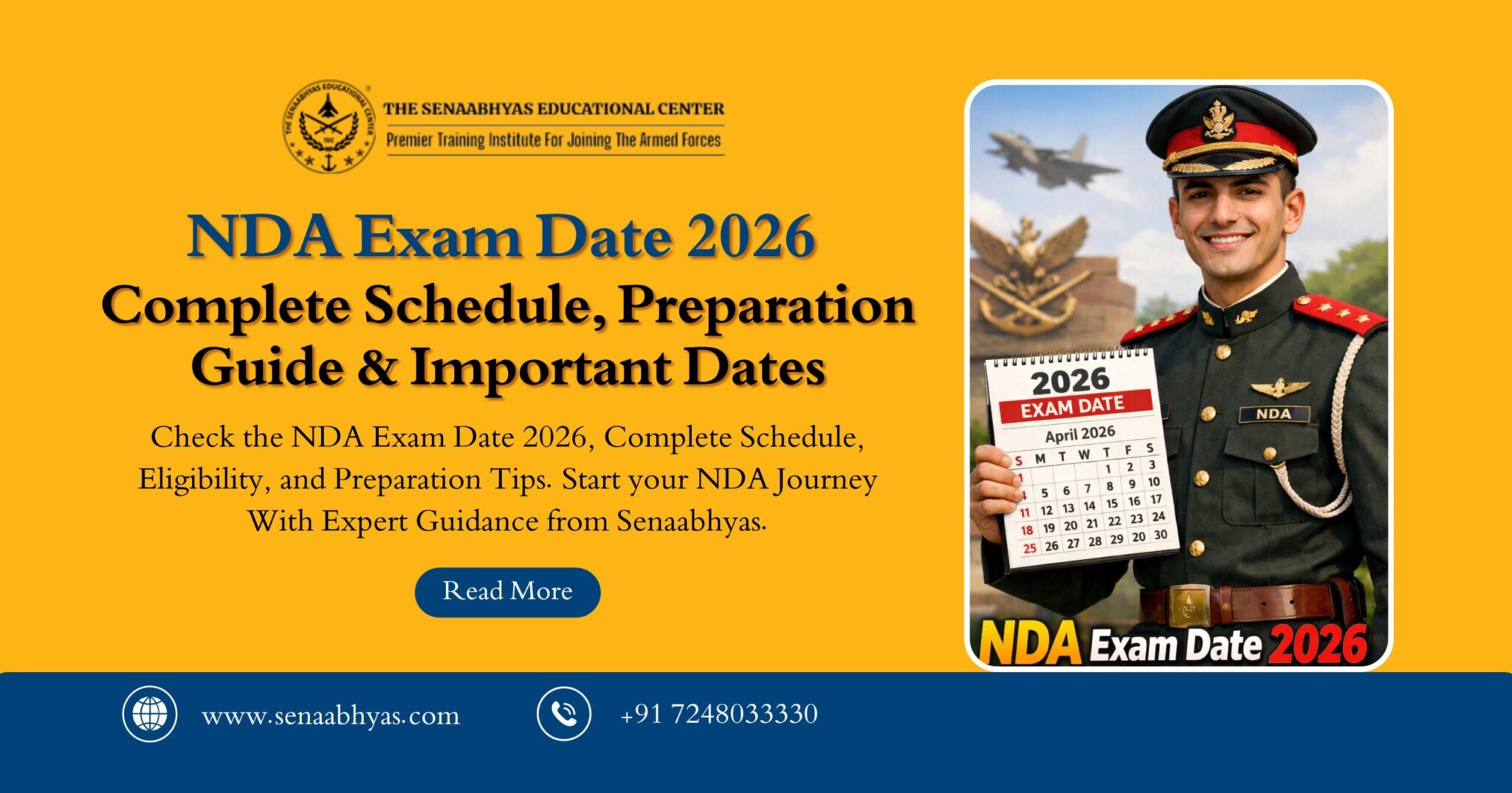 NDA Exam 2026 – Complete Schedule & Important Dates