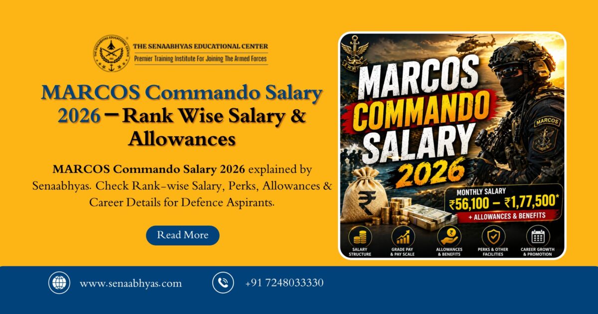 MARCOS Commando Salary 2026 – Rank Wise Salary & Allowances